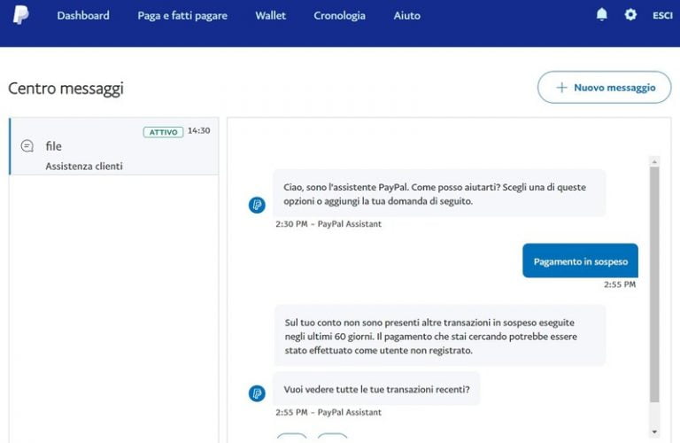 Assistenza PayPal: numero verde, community, chatbot, centro messaggi